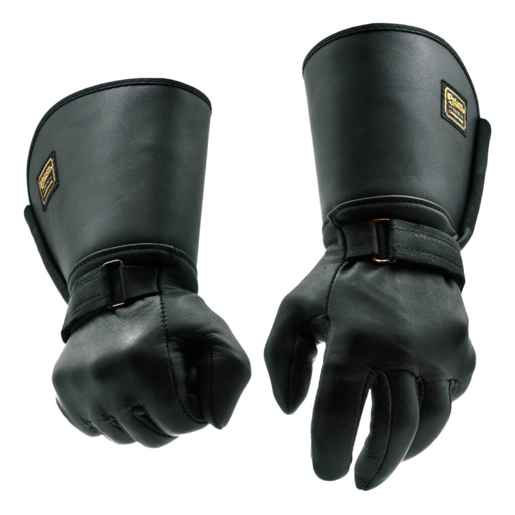 815 Interstate Motorcycle Full Grain Cowhide Leather Gauntlet Cuff ...