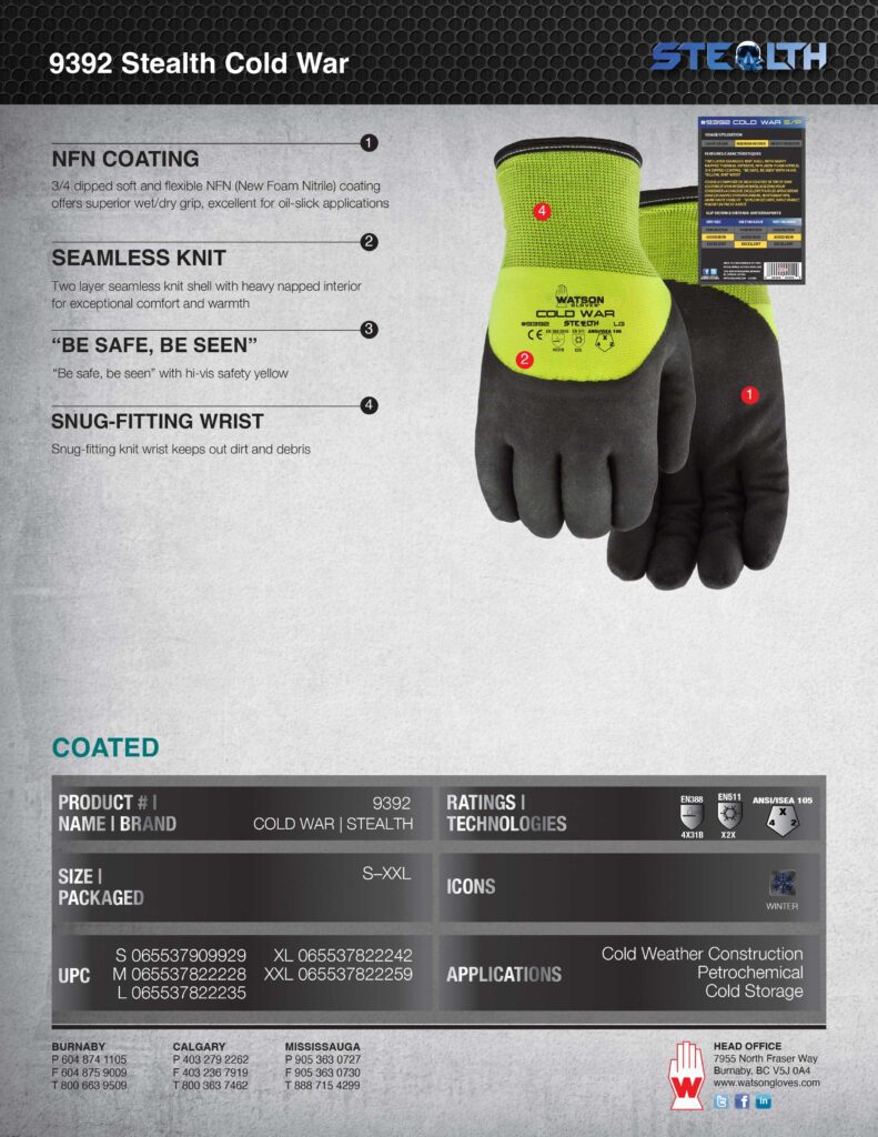 9392 Stealth Cold War Work Glove 2023 Spec Sheet NP IMG9392 Stealth ...