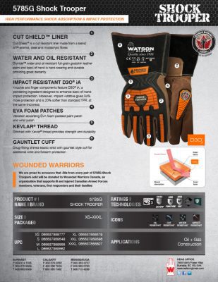 5785G Shock Trooper - Watson Gloves