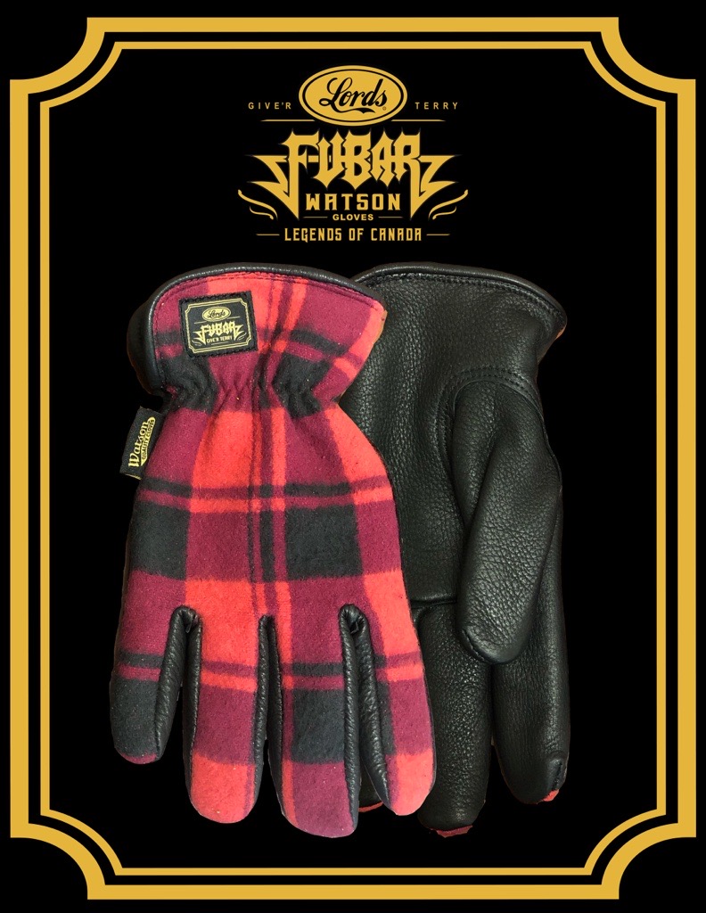Give'r Terry Fubar Leather Watson Gloves - Watson Gloves