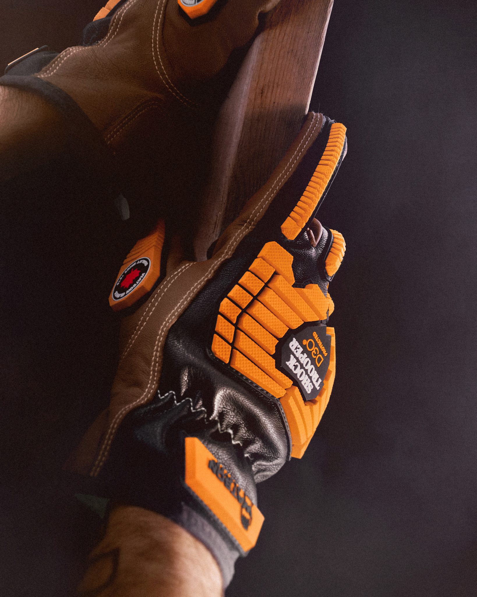 5785 Shock Trooper impact protection oil resistant leather gloves ...