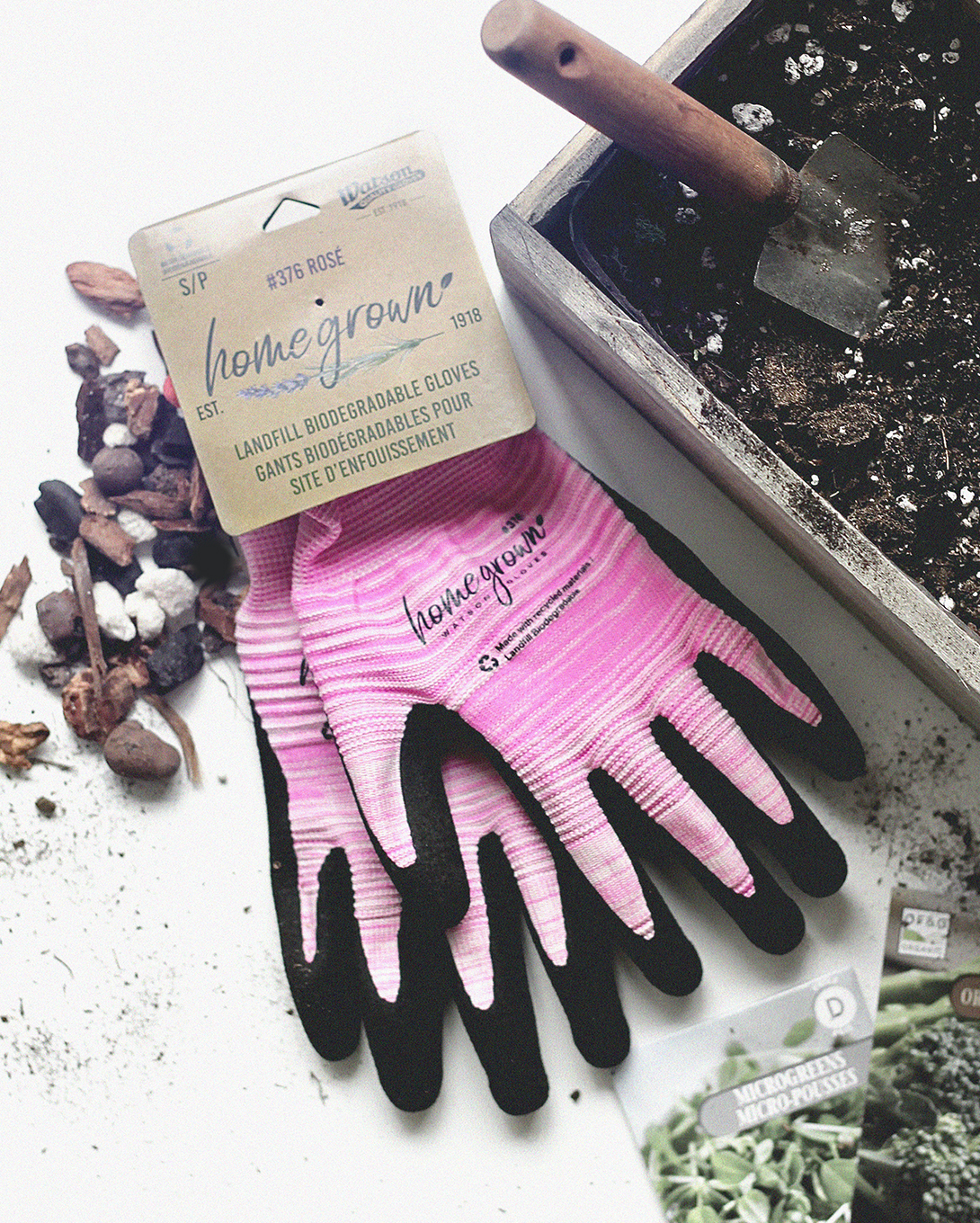 376 Rose Sustainable Gardening Gloves - Watson Gloves